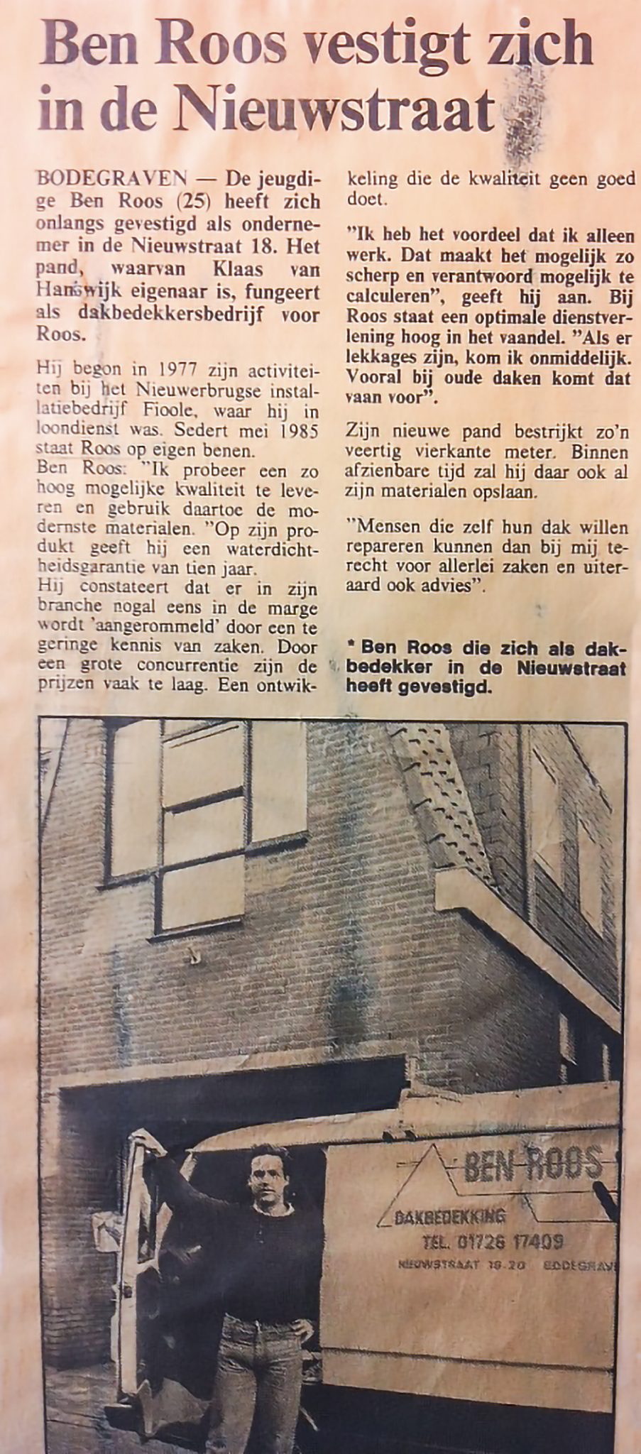 Maak kennis met Toplevel specialist Ben Roos uit Bodegraven